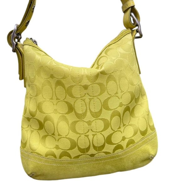 Coach | Bags | Vintage Coach Lime Green Chanteuse Signature Shoulder ...